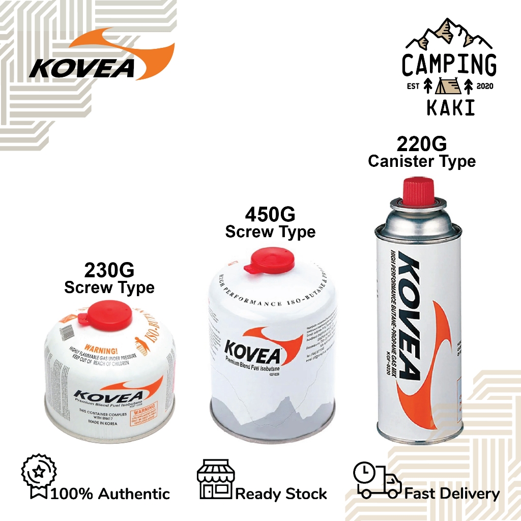 Kovea 450g/230g/220g Hi Performance Butane Gas Butane Gas Screw type Canister type Camping Gas ...