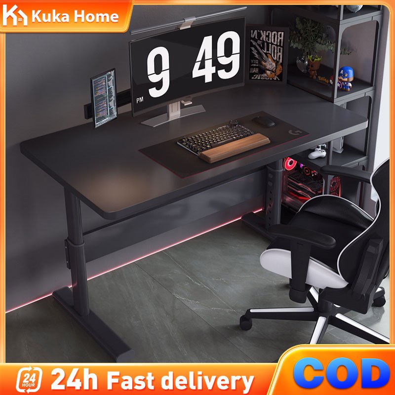 Adjustable Computer Table Meja Komputer Buckle Type Lifting Table ...