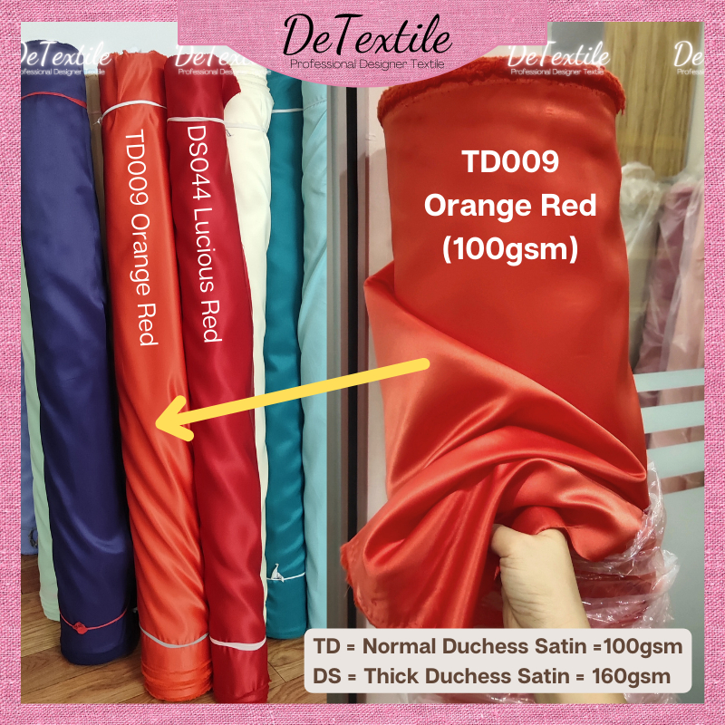 DeTextile Heavy Premium Duchess Satin Bridal Satin Fabric for Wedding ...