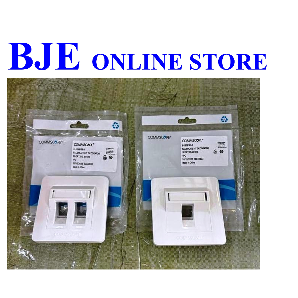 AMP Commscope CAT5E/CAT6 1Port 2 Ports Faceplate Degree Angle Type Data ...