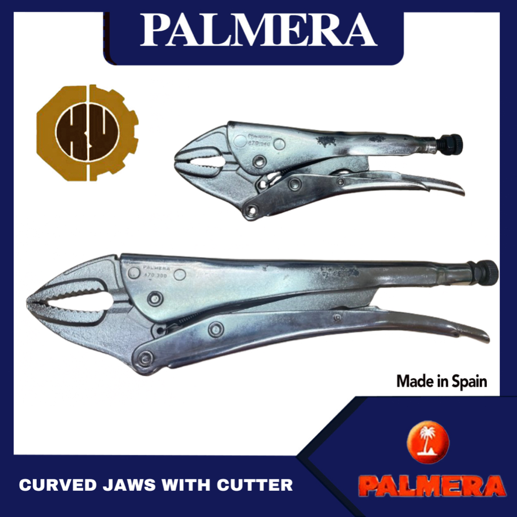 PALMERA GRIP PLIER ,CURVED JAWS WITH CUTTER | Shopee Malaysia