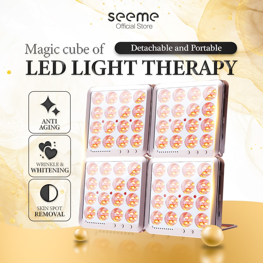 Seeme Magic Cube LED Light Therapy Device Skin Regeneration Wrinkle ...