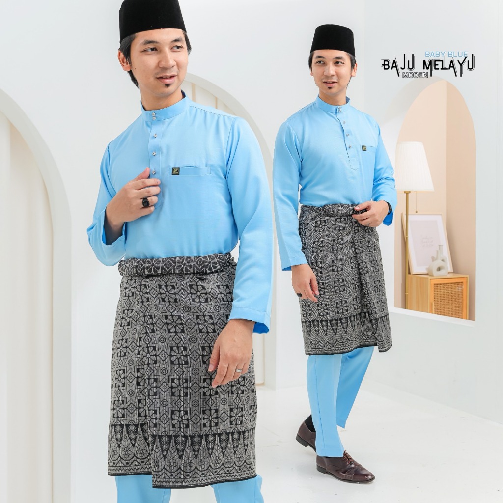 Baju Melayu Moden + Sampin IN 12 COLOUR I Baju Melayu Moden I Raya 2024 ...