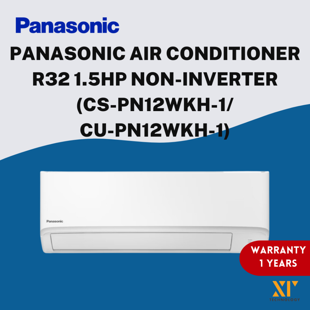 PANASONIC AIR CONDITIONER R32 NON INVERTER 1.0HP(CS-PN9WKH-1/CU-PN9WKH ...