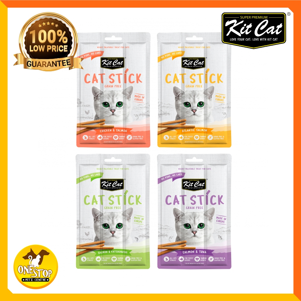 [DCN] Kit Cat Grain Free Cat Stick 15g_ (3*5g) | Shopee Malaysia