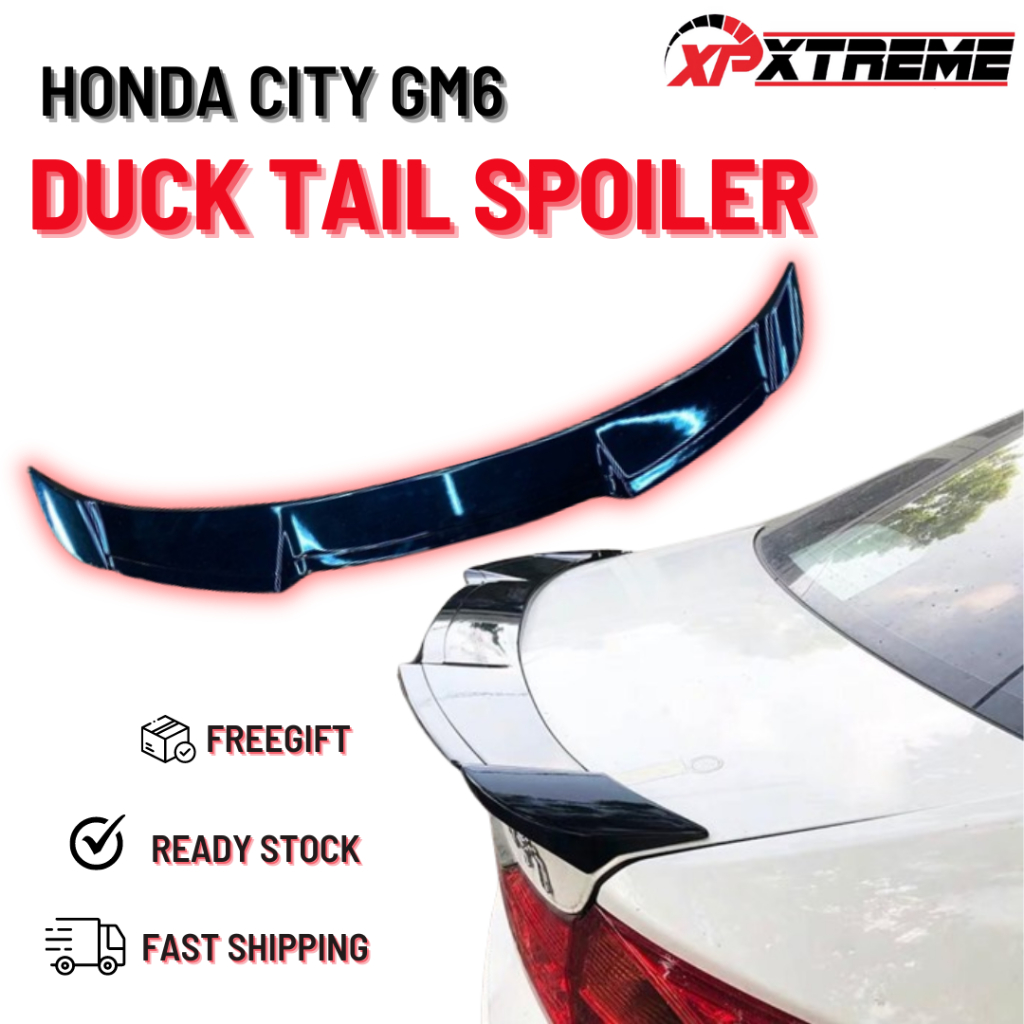 HONDA CITY GM6 ABS DUCK TAIL SPOILER GLOSS BLACK | Shopee Malaysia