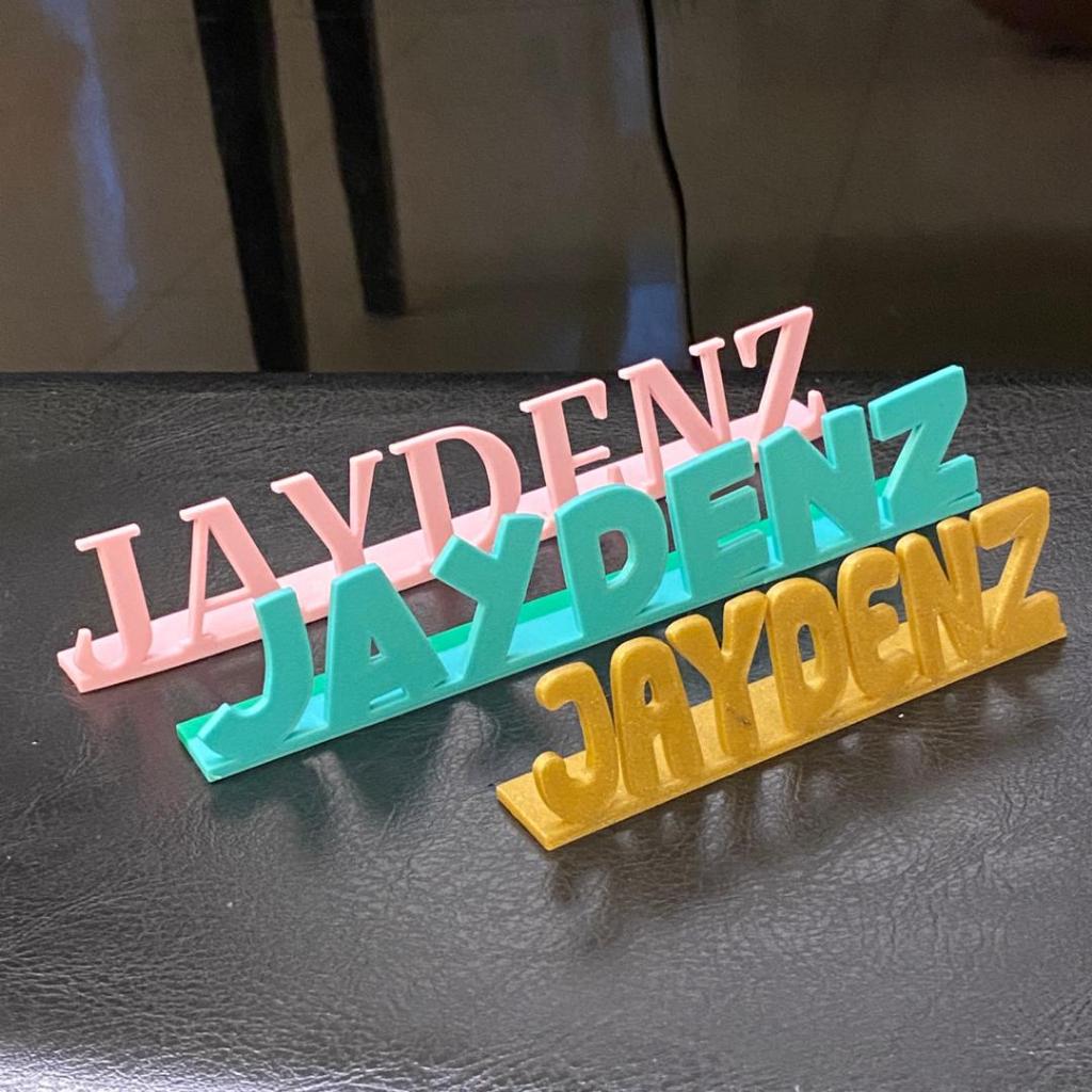 3D Custom Plate Nama/Alphabet plaque/Nametag /Plate /Customize Name ...