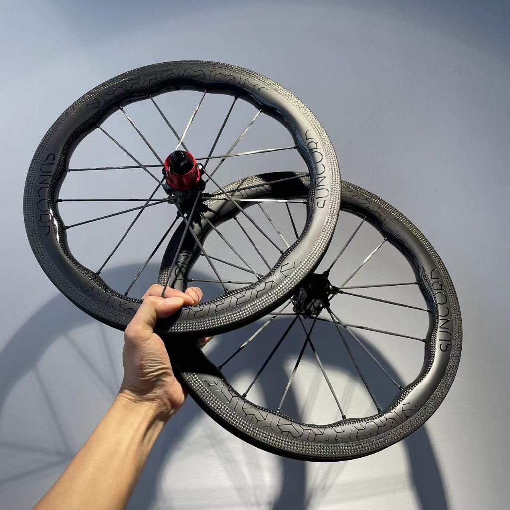 SUNCORD Wave Carbon Spokes CERAMIC Hubs 345 16in External 4/5/6/7 Speed ...