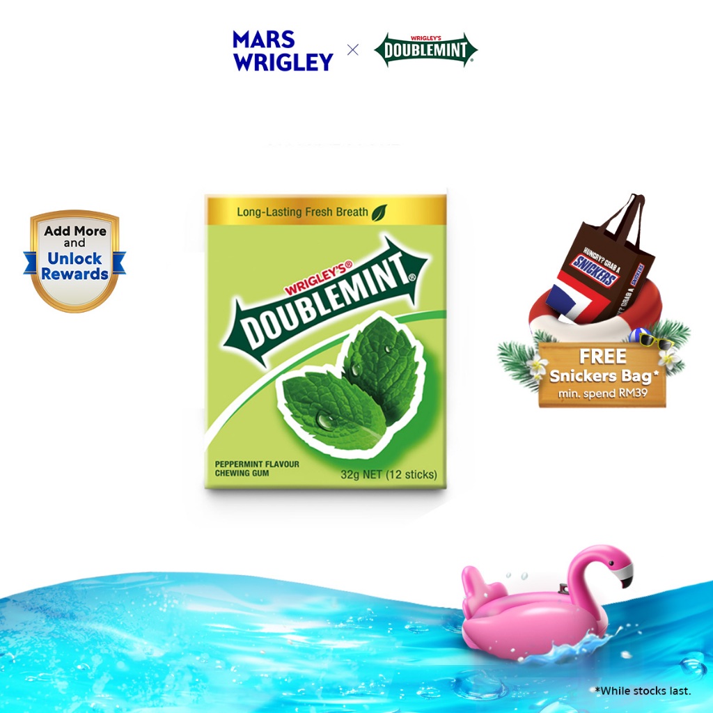 Doublemint Gold Peppermint Envelope Gum / Chewing | Shopee Malaysia