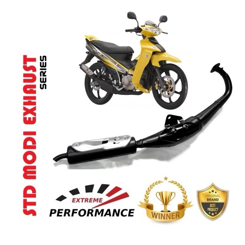 EJM Y125ZR Y125 EKZOS FULL HITAM STD OPEN BUNYI LAPIS TING TING PIPE ...