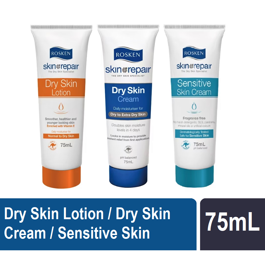 ROSKEN Skin Repair Dry Skin Lotion / Dry Skin Cream / Sensitive Skin ...