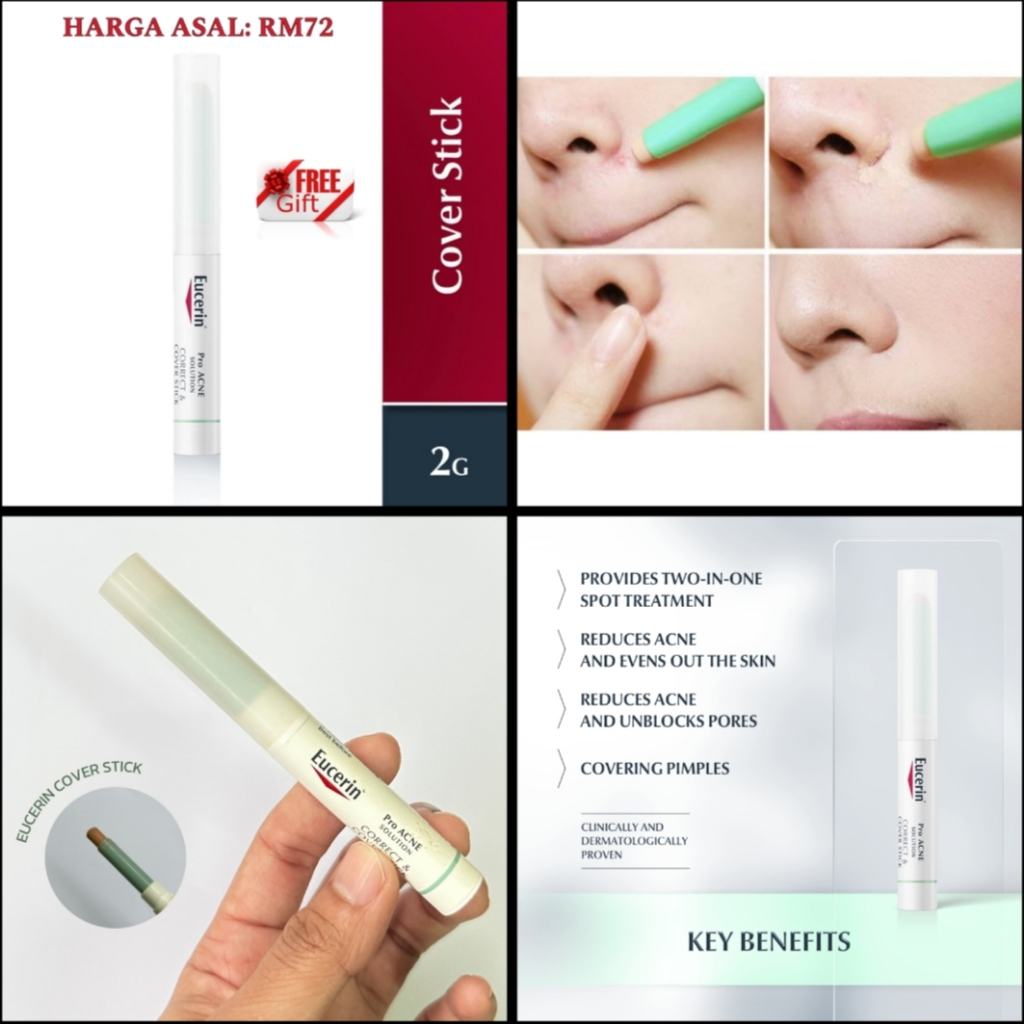 EUCERIN Pro Acne - Correct & Cover Stick 2g | Shopee Malaysia