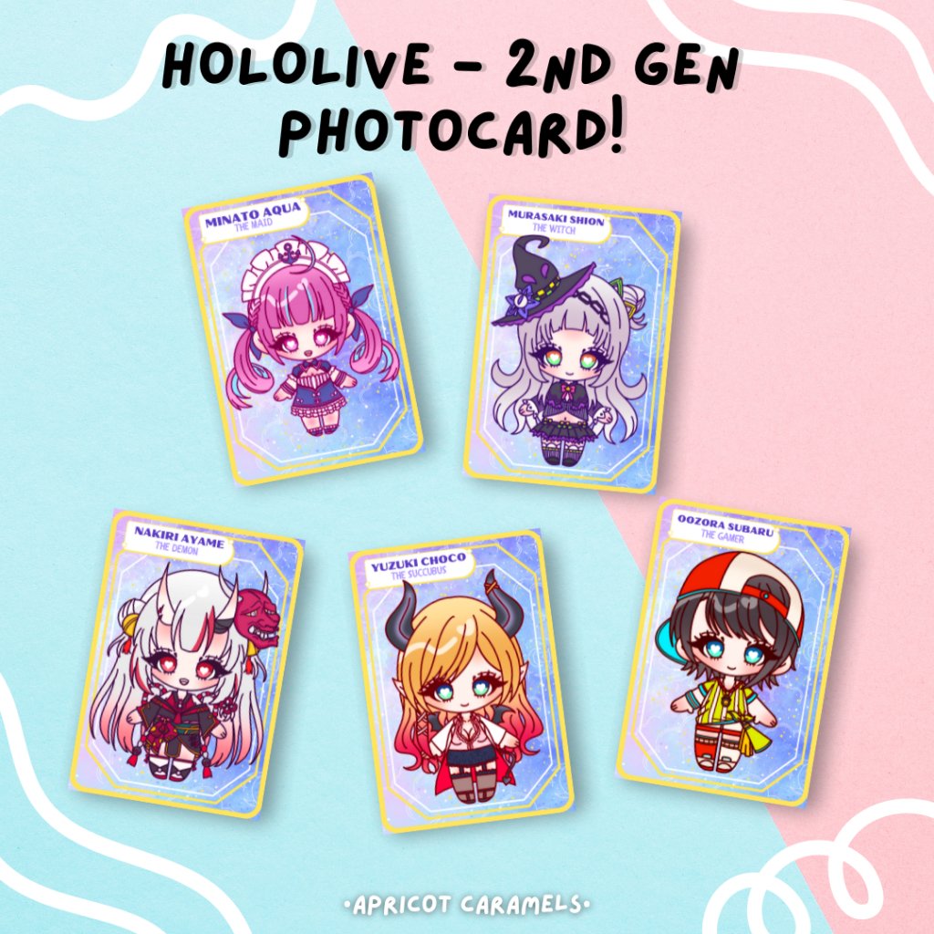 Hololive 2nd Generation Design 2 Photocard Fanart | Shopee Malaysia