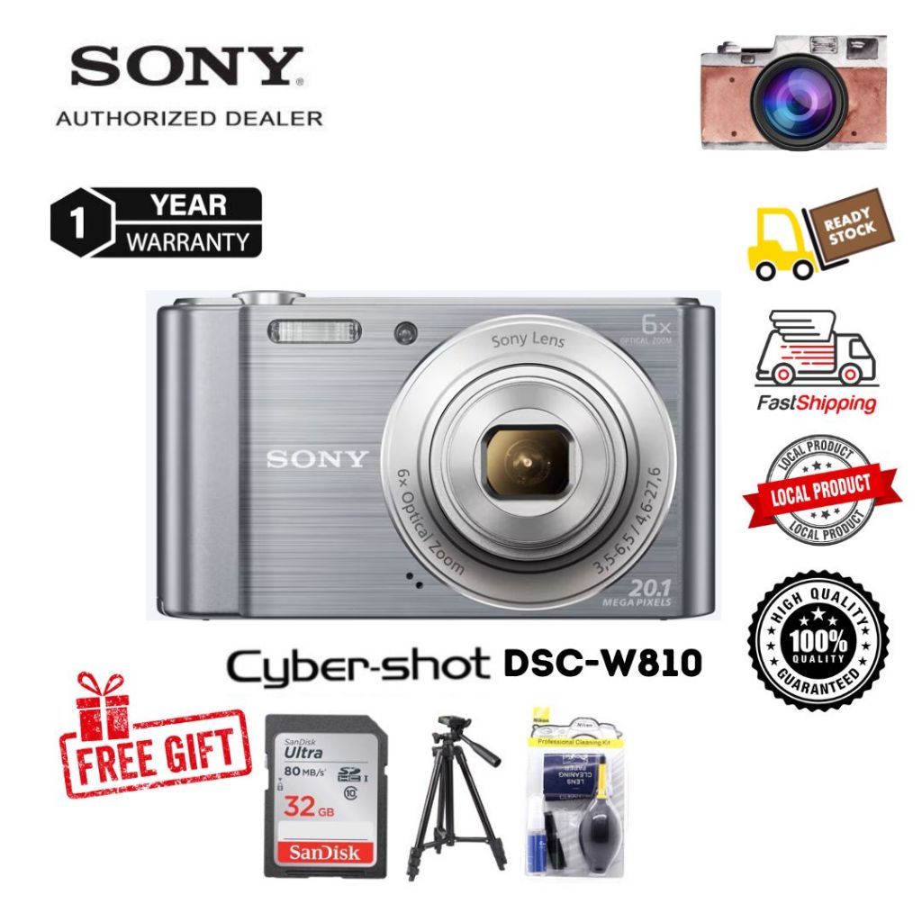 Sony Cyber-Shot DSC-W810 Digital Camera ( 1 Year Warranty ) | Shopee ...