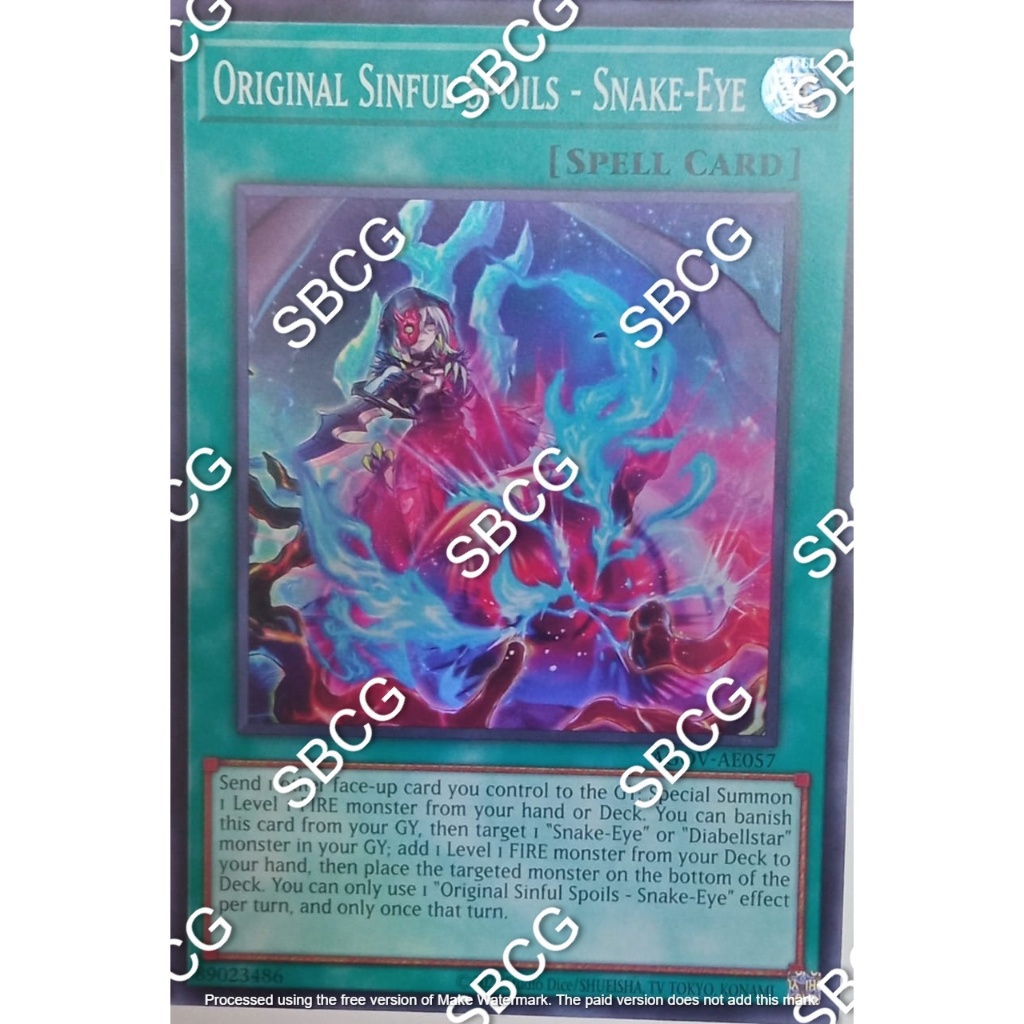 Age of Overlord "Original Sinful Spoils - Snake-Eye" ( AGOV - AE057 ) | Shopee Malaysia