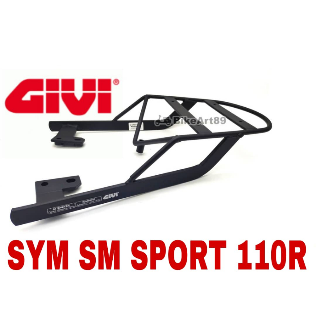 Monorack Givi SYM Sm Sport 110R Givi Monorack Advance Black Givi 100% ...
