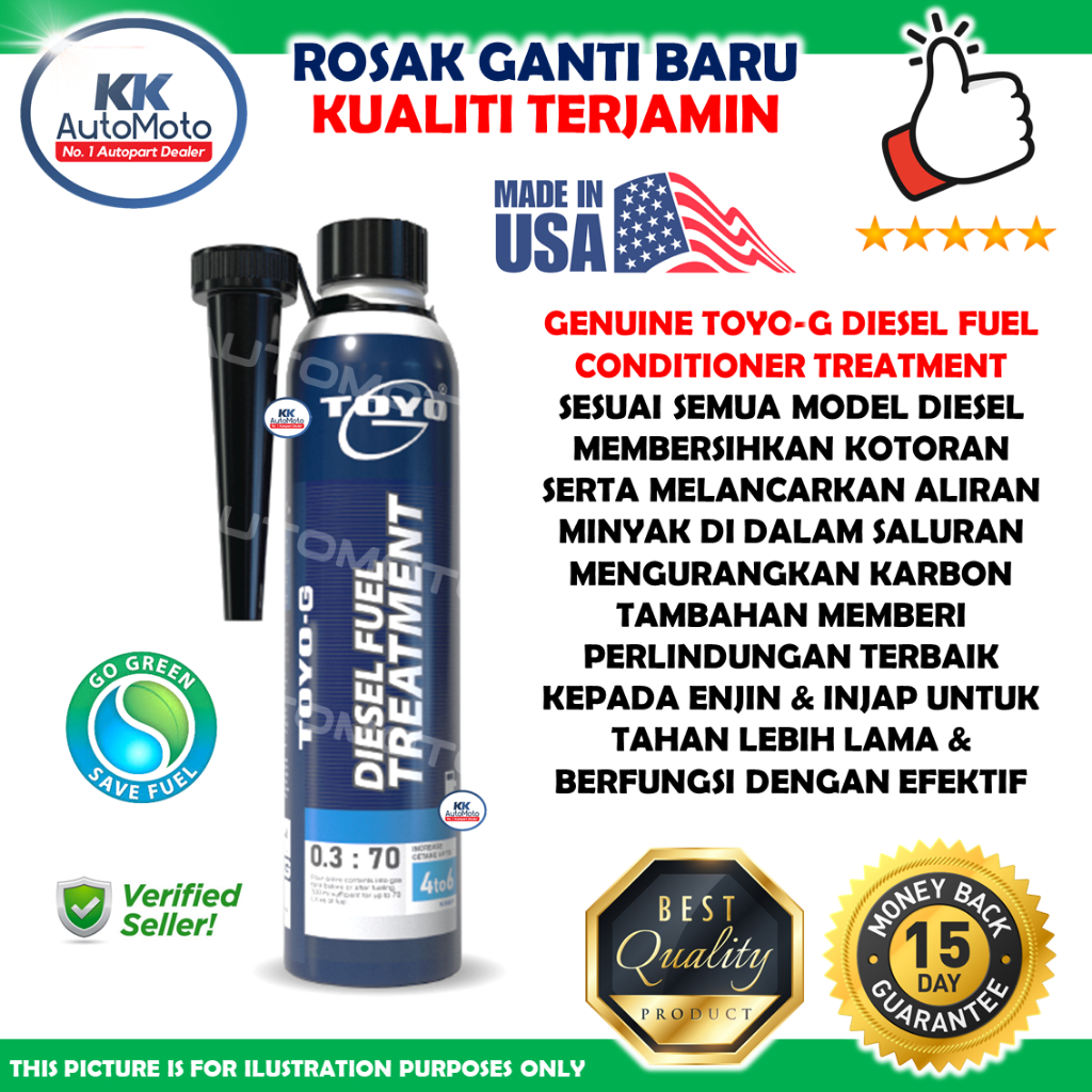Toyo-G AutoLube Diesel Fuel Conditioner Treatment Injector Cleaner ...