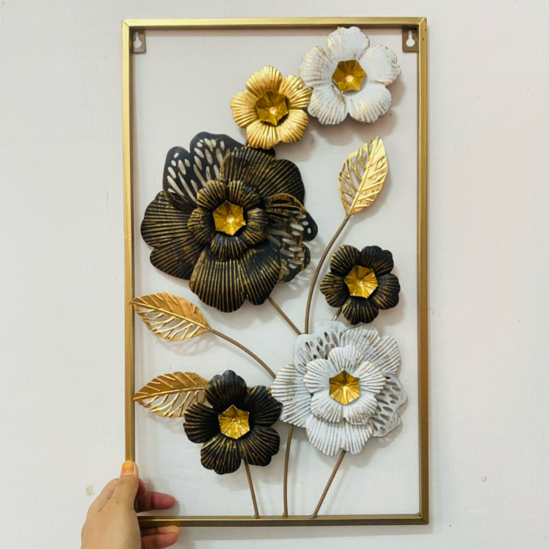 🔥FRAME DINDING FLOWER WALL FRAME iron metal frame wall frame | Shopee ...