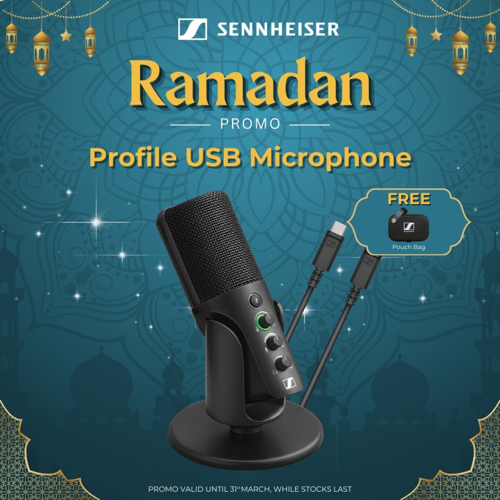 SENNHEISER Profile Microphone USB-C Base Set / Streaming Set FREE Pouch ...