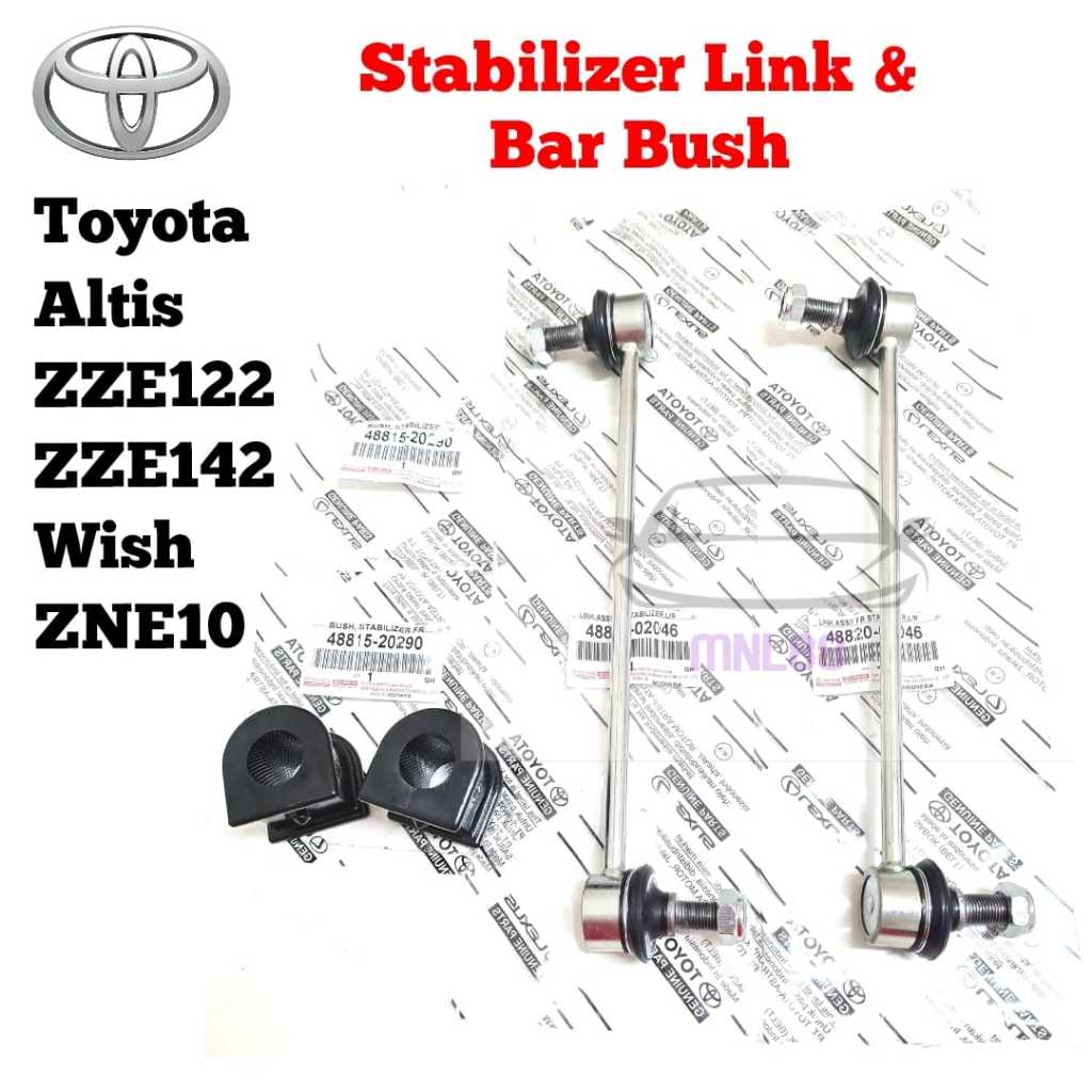 Toyota Altis ZZE122 ZZE142 Wish ZNE10 Front Stabilizer Link Absorber ...