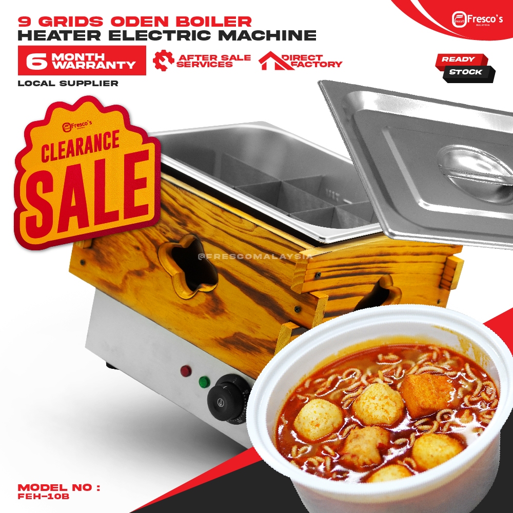 9 Grids Oden Electric Machine Boiler Heater Oden (CLEARANCE) | Shopee ...