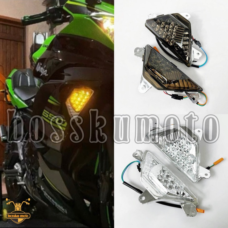 NINJA250 NINJA300 NINJA400 NINJA650 NINJA1000 ZX6R FRONT LED SIGNAL ...