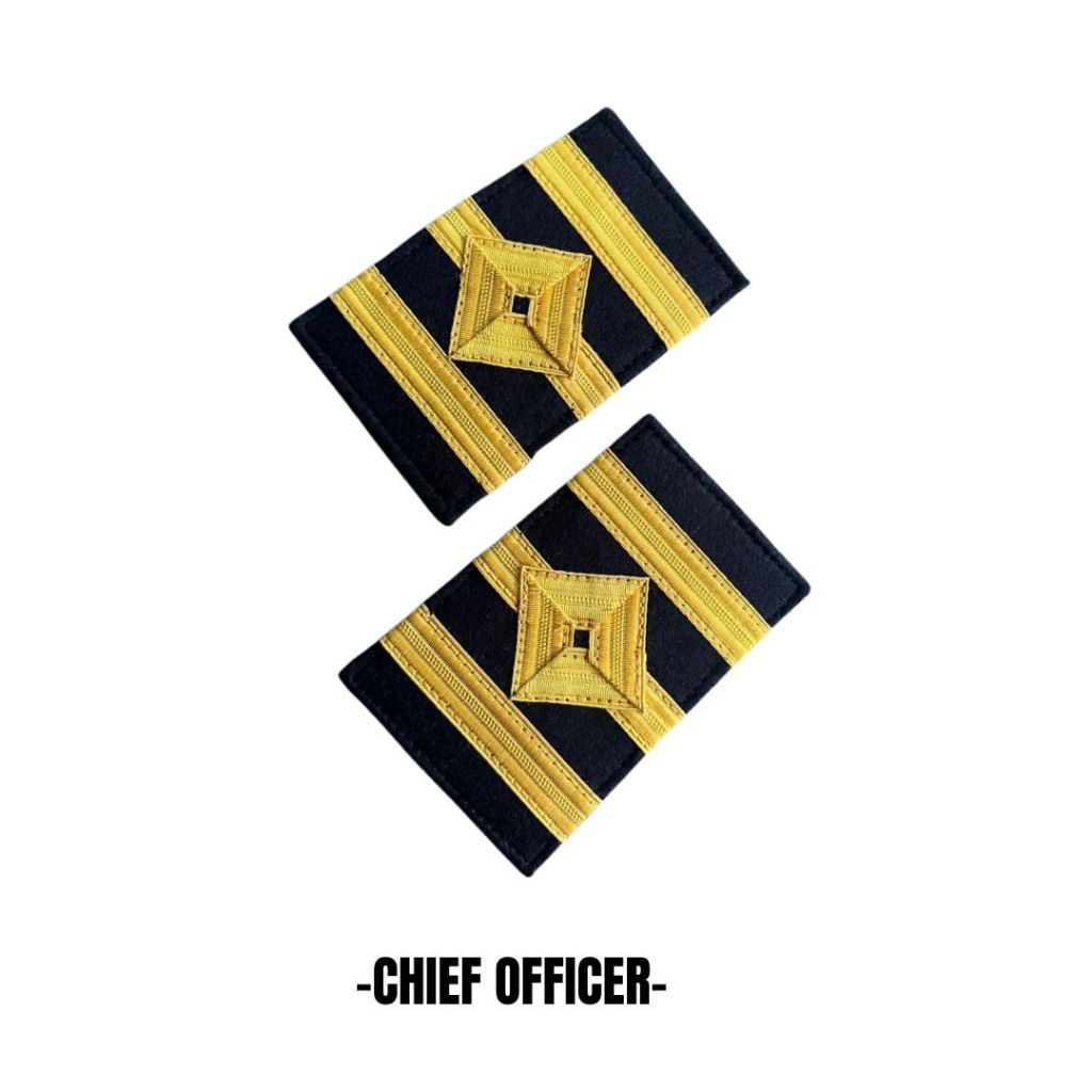 AFM PAIR OF EPAULETTES RANK TOP 4, CAPTAIN, CHIEF OFFICER,CHIEF ...