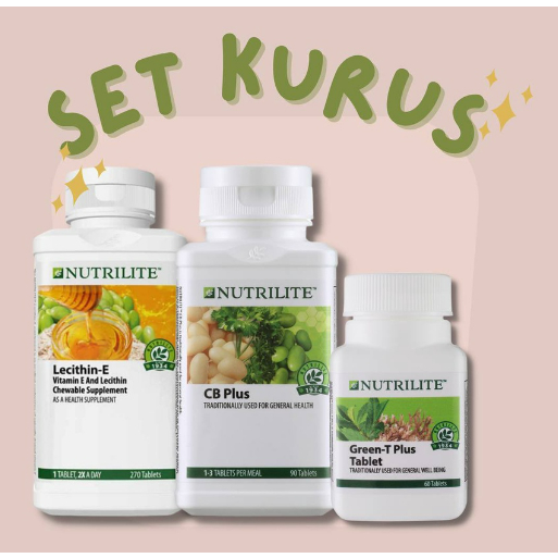 Nutrilite Set Kurus Viral Trial Pack (Lecithin-E + Green T Plus + CB ...