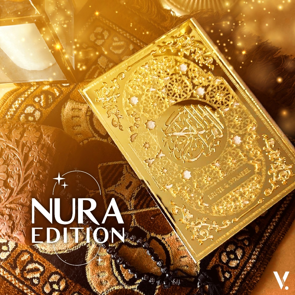 (EARLY BIRD !) 💰💫NURA EDITION CUSTOM QURAN GOLD ACRYLIC WAQAF IBTIDA' A5 A4 SIZE PREMIUM ...