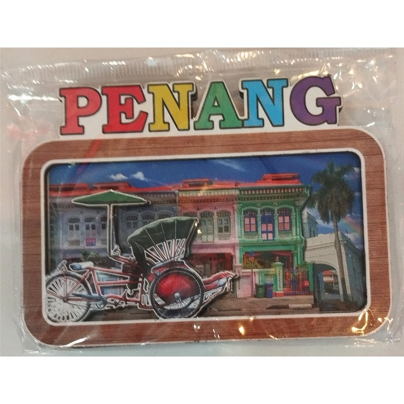 Penang Street Art Penang Collection Souvenir Fridge Magnet | Shopee ...