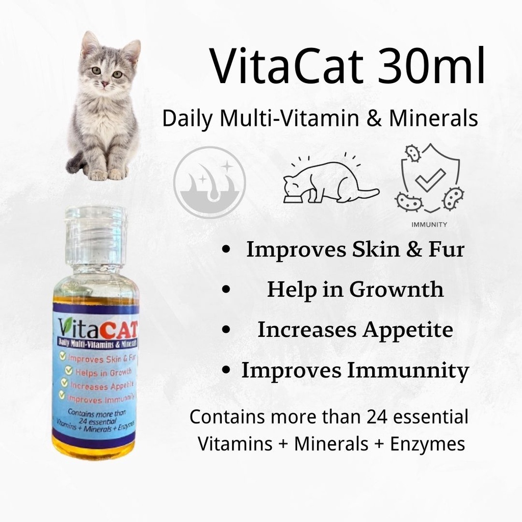 (Buy 1 Free 1) VitaCat 30ml (Daily Multi-Vitamin & Minerals) | Shopee ...