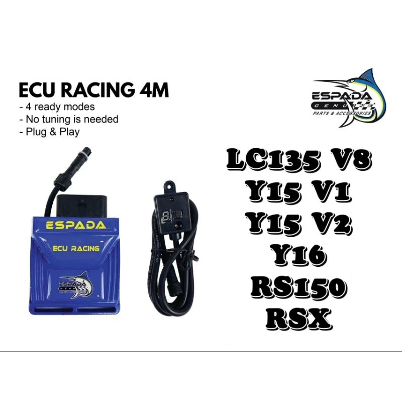 100%ORIGINAL ESPADA RACING ECU 4M Y15 V1 / Y1 V2 / RS150 / RSX / Y16 ...