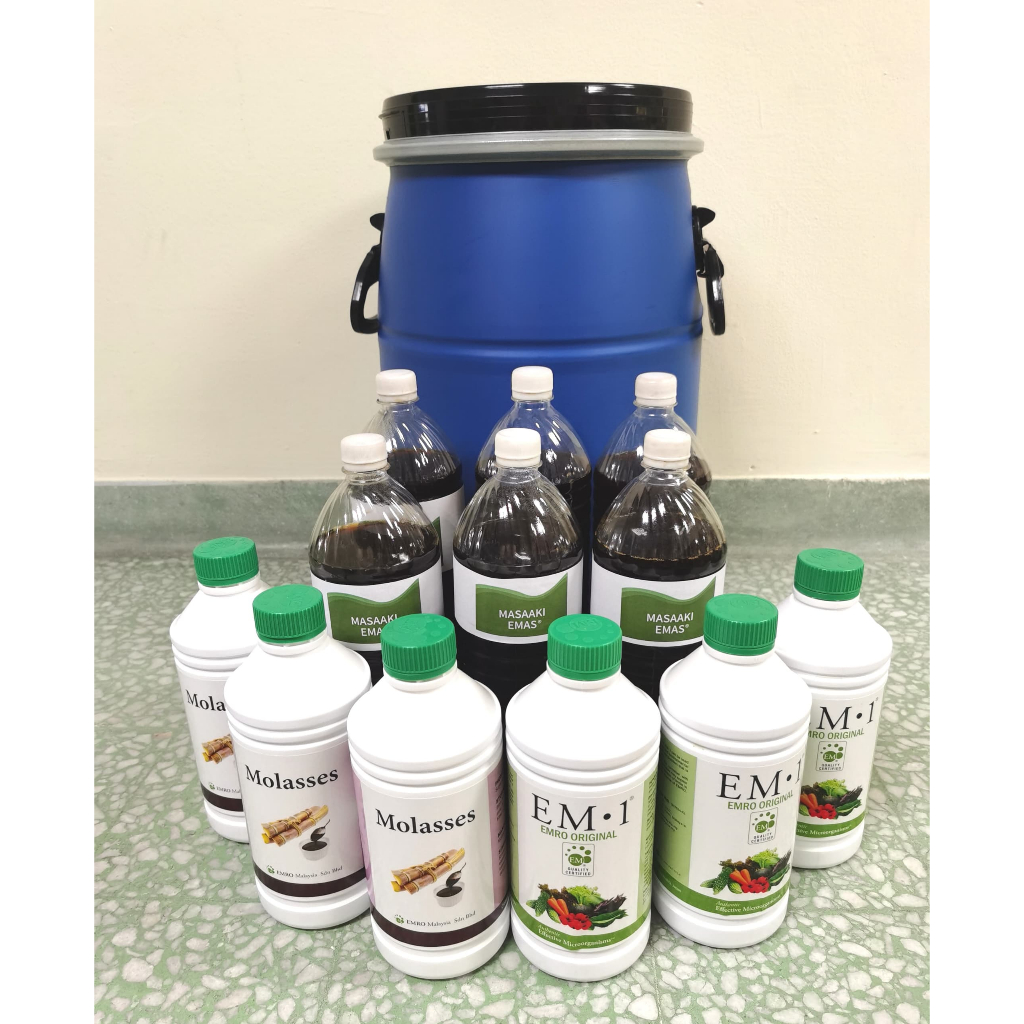 Advance Pack - Natural Organic EM Fertilizer (30 Litre Drum Tong, EM1 ...