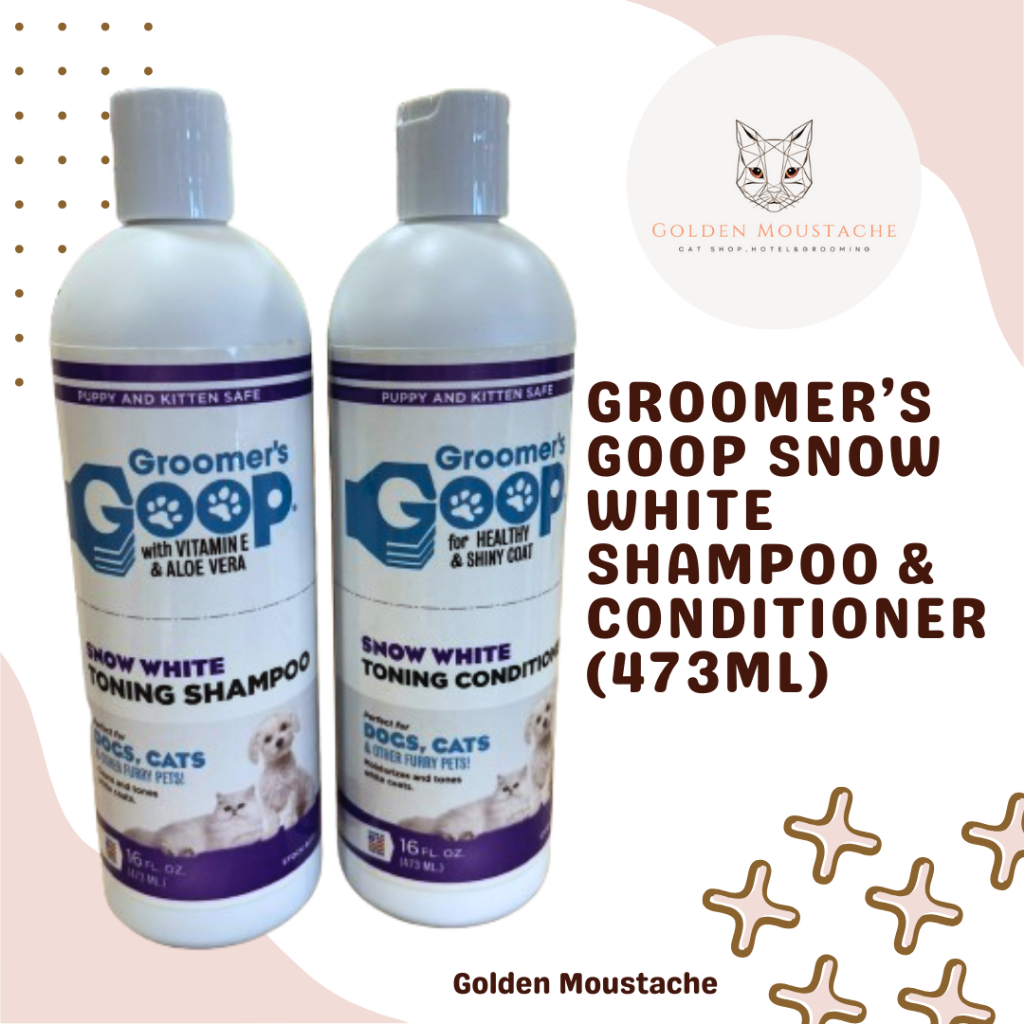 🔥 [ORIGINAL] ® Groomer's GOOP Snow White Toning Shampoo / Conditioning ...