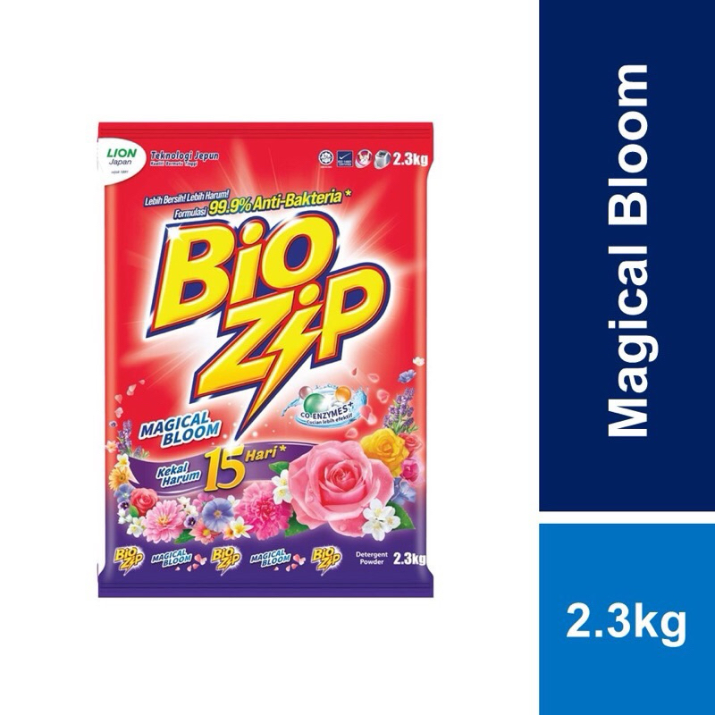 Bio Zip Powder Detergent 2.3kg | Shopee Malaysia