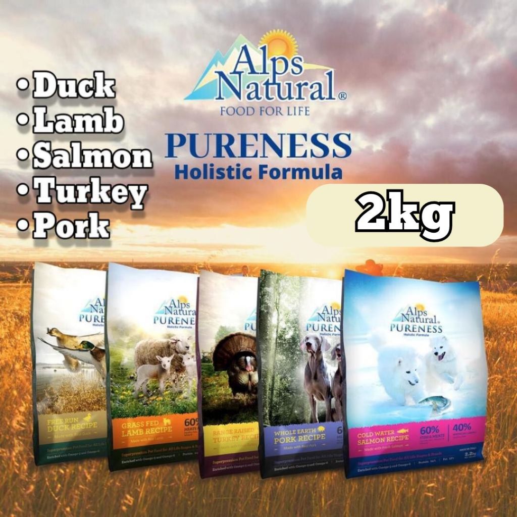 Alps Natural Pureness Holistic Dog Dry Food 2kg (All Life Stage Dog ...
