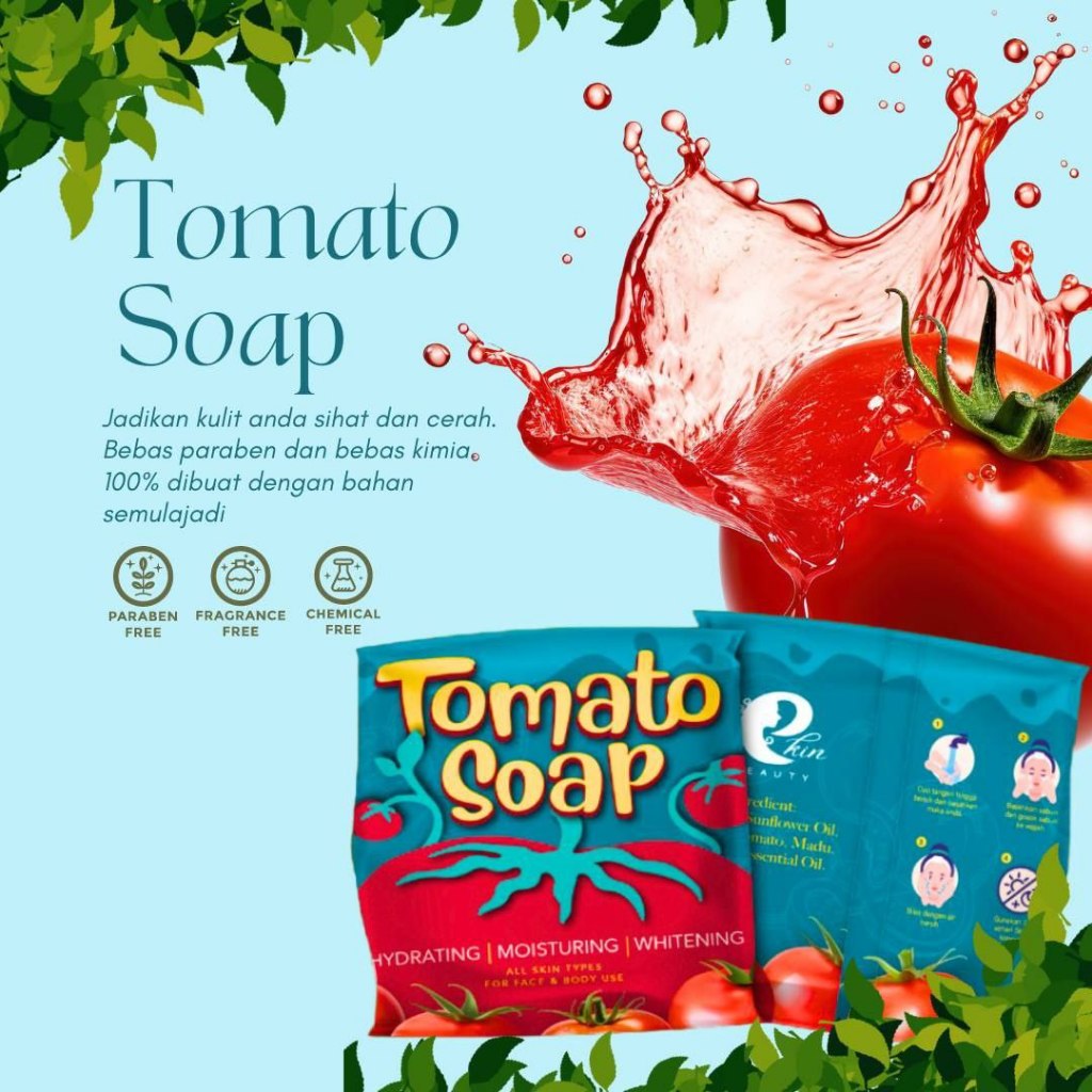 Soap Tomato Sabun Tomato Face Beauty Soap | Shopee Malaysia