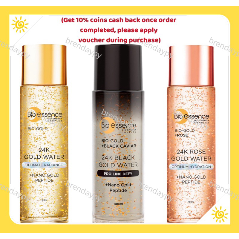 Bio-essence Bio-Gold Rose Gold Water / Gold Water / Black Gold - 20ml ...