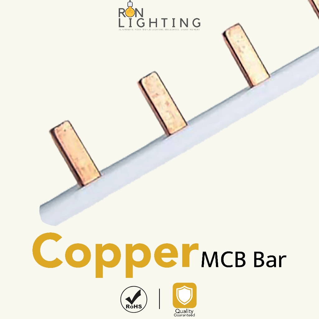 MCB COPPER BAR 63A 1 Pole MCB Copper Bus Bar With PVC Insulated 240V ...
