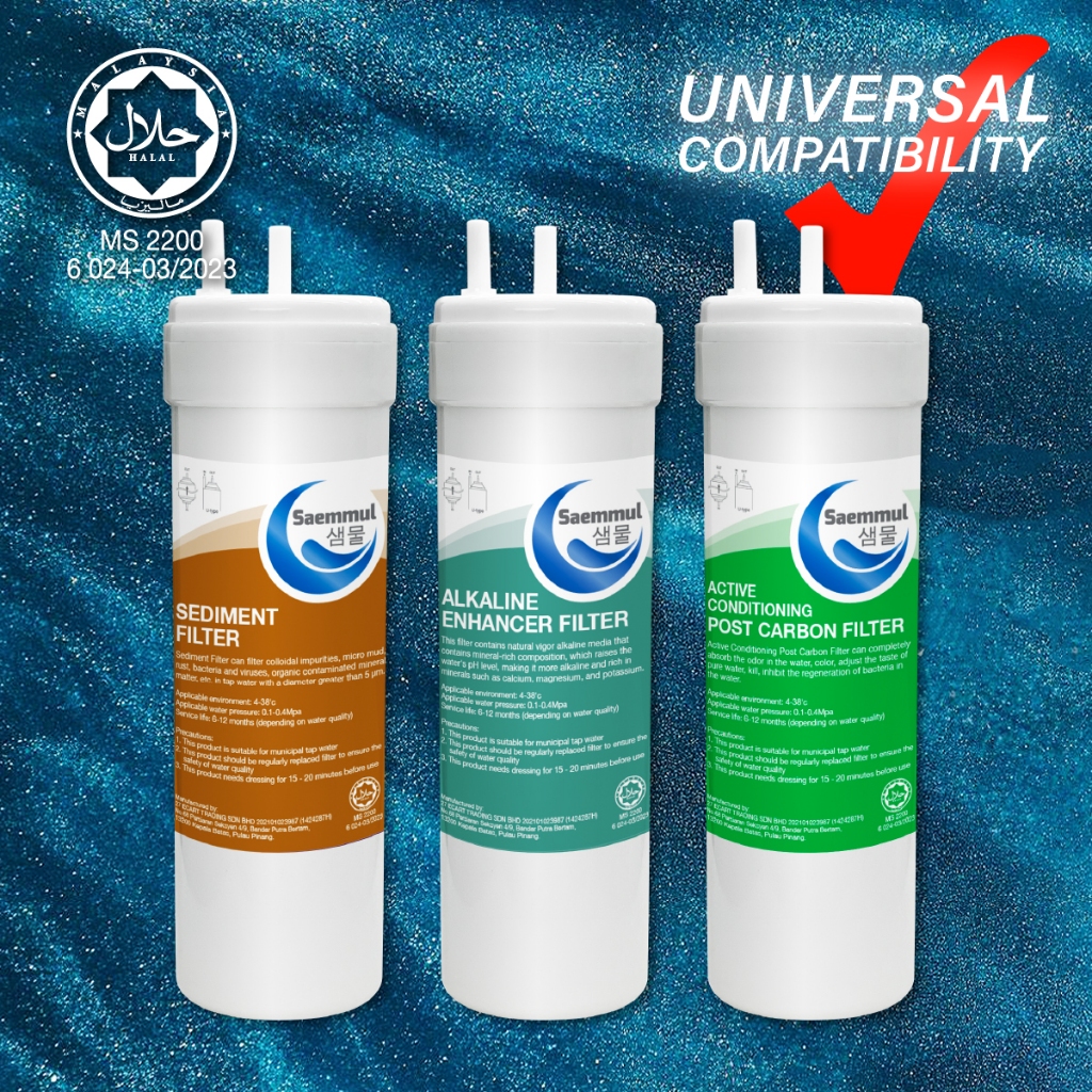 Enhanced Water Filter SAEMMUL 8" Alkaline Stage Set-Advanced Filtration ...