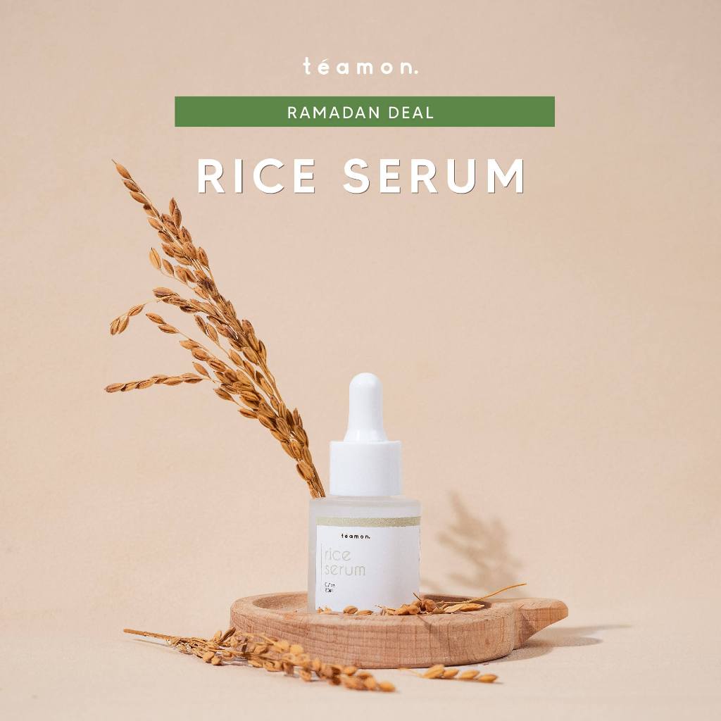 Teamon Rice Serum - Serum untuk kulit kusam, anti-penuaan dan jerawat ...