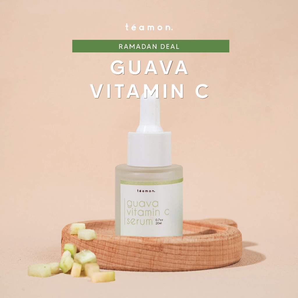 Teamon Guava Vitamin C Serum - Serum Parut Jerawat dan Parut hitam Aloe ...