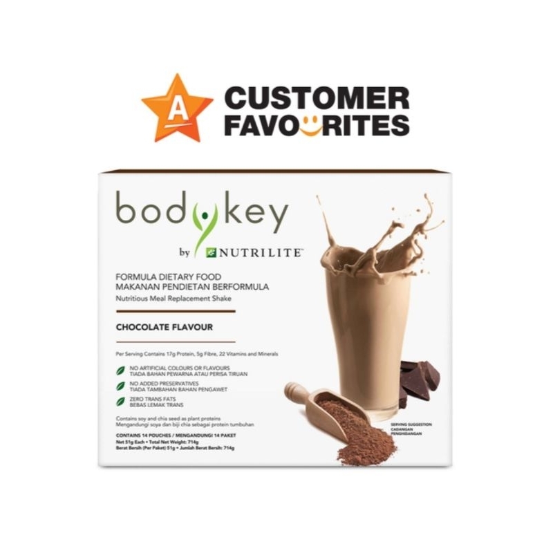 BodyKey by Nutrilite Meal Replacement Shake (Chocolate) | Shopee Malaysia