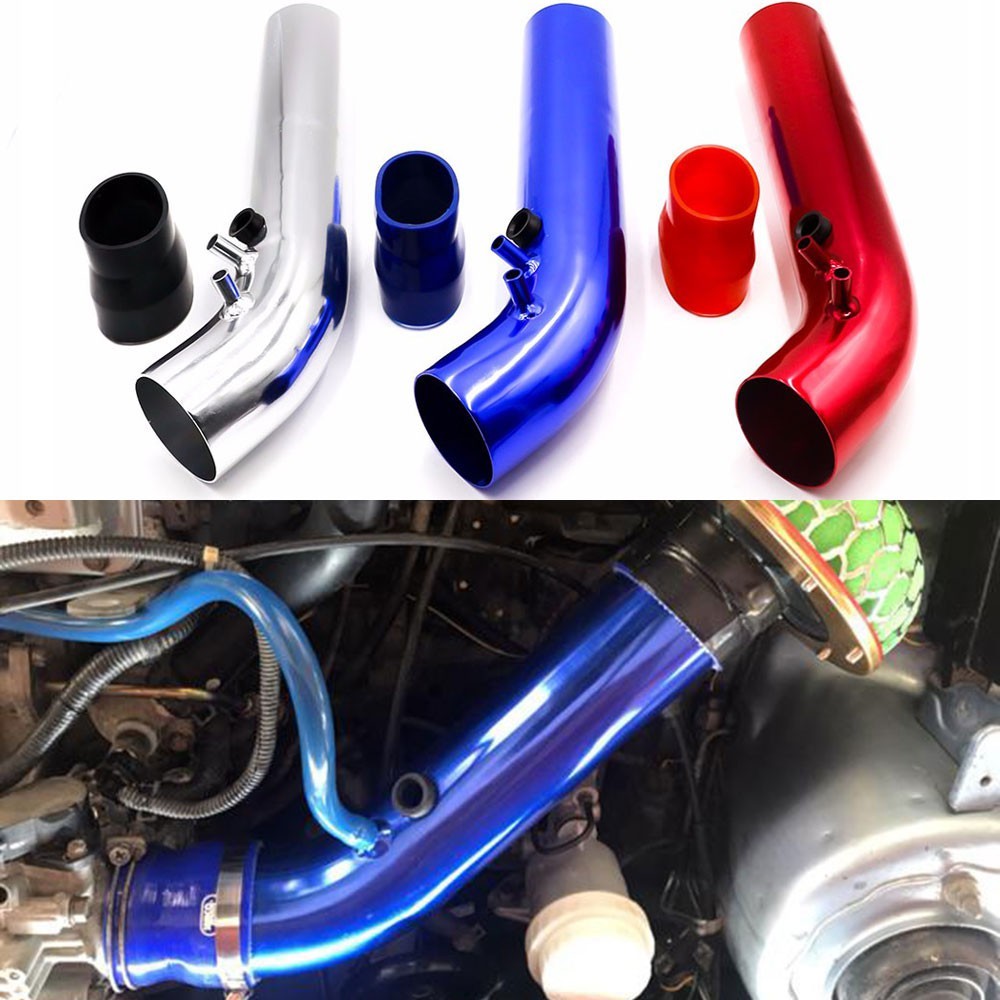 Racing 76mm Air Inlet Turbo exhaust pipe Air Intake Alumimum Pipe Power ...