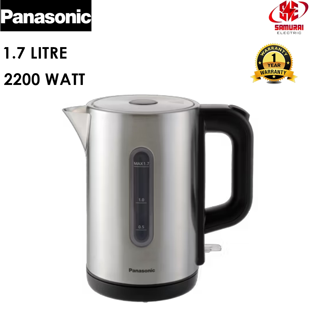 Panasonic Electric Jug Kettle 1.7 Litre With Stainless Steel Design NC ...