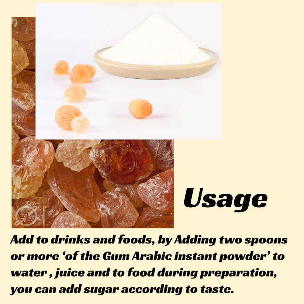 Arabic Gum Gum Arab Al-Manna 150g Powder Arabic Gum Segera Al-manna ...