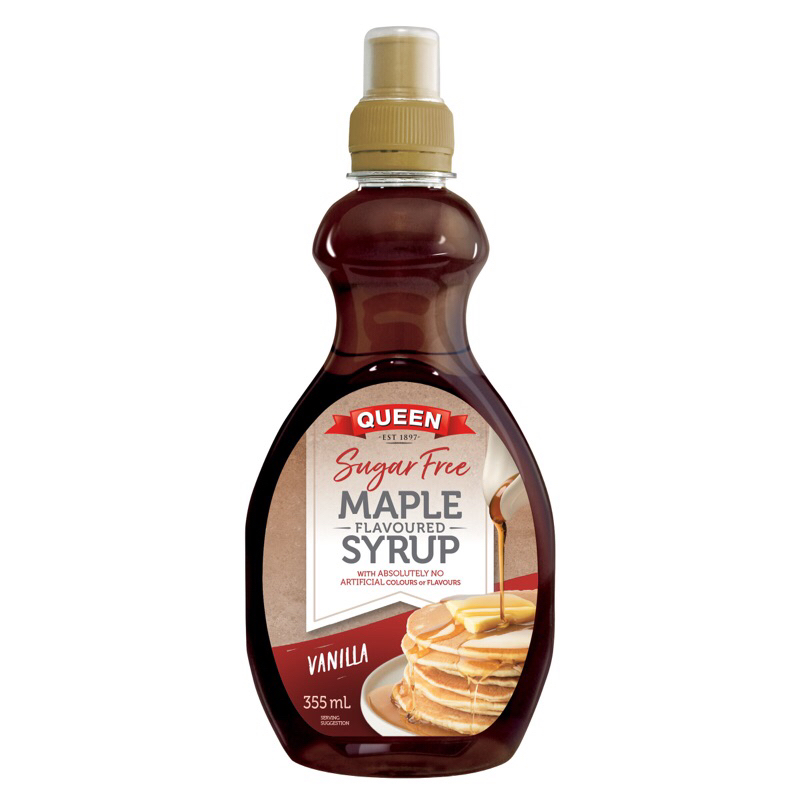 Queen Sugar Free Maple Flavoured Syrup Vanilla 355ml | Shopee Malaysia