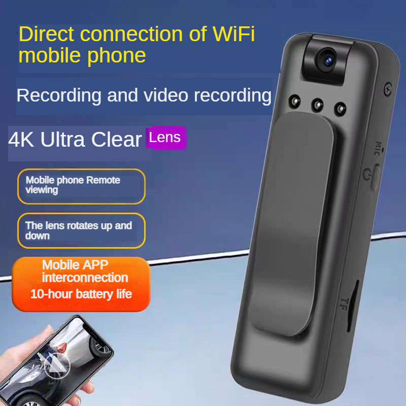 Kamera Mini WiFi HD 4K Boleh Dipakai Perakam Video Digital Penglihatan ...