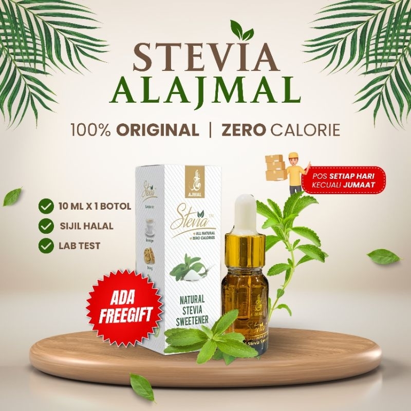 Stevia Alajmal 10ml/botol (Original) - 1 botol atau 2 botol Exp: Sept ...
