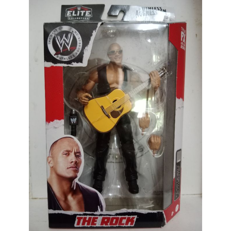 Mattel WWE Elite Ruthless Aggression The Rock Dwayne Johnson Wrestling ...